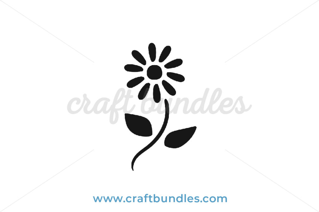Simple Flower SVG Cut File - CraftBundles Simple Flower SVG Cut File - CraftBundles